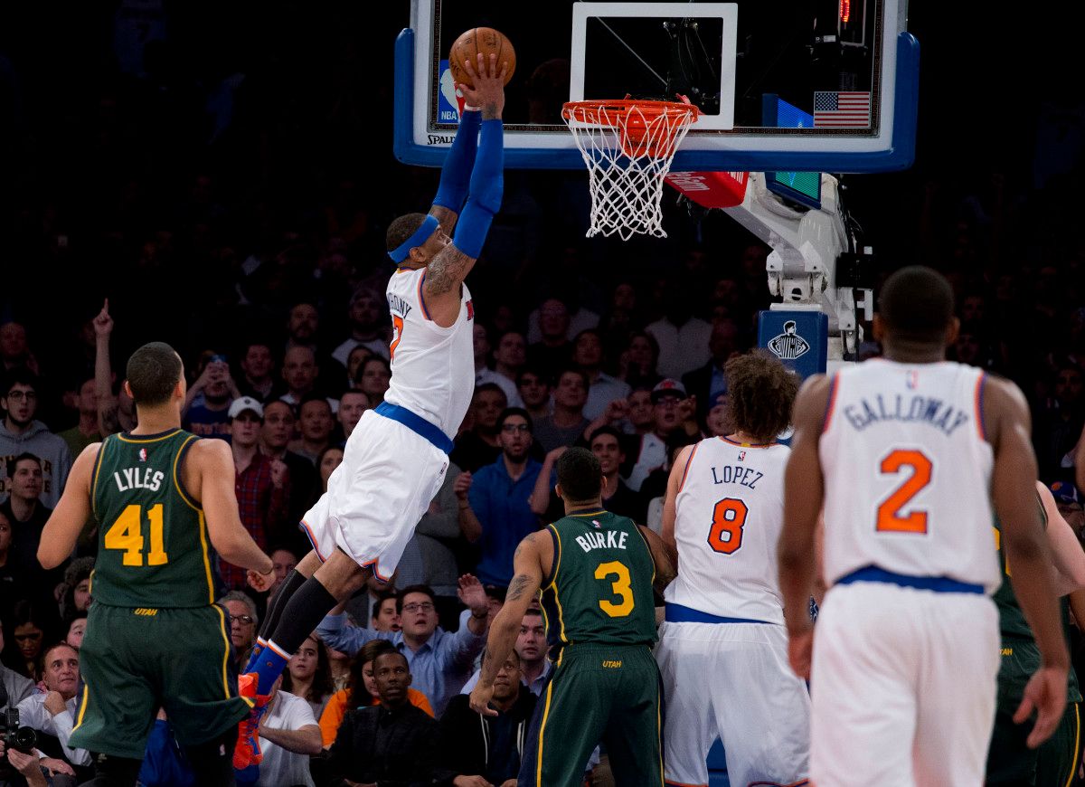 Anthony helps Knicks beat Jazz 118-111 in overtime - Sports Illustrated