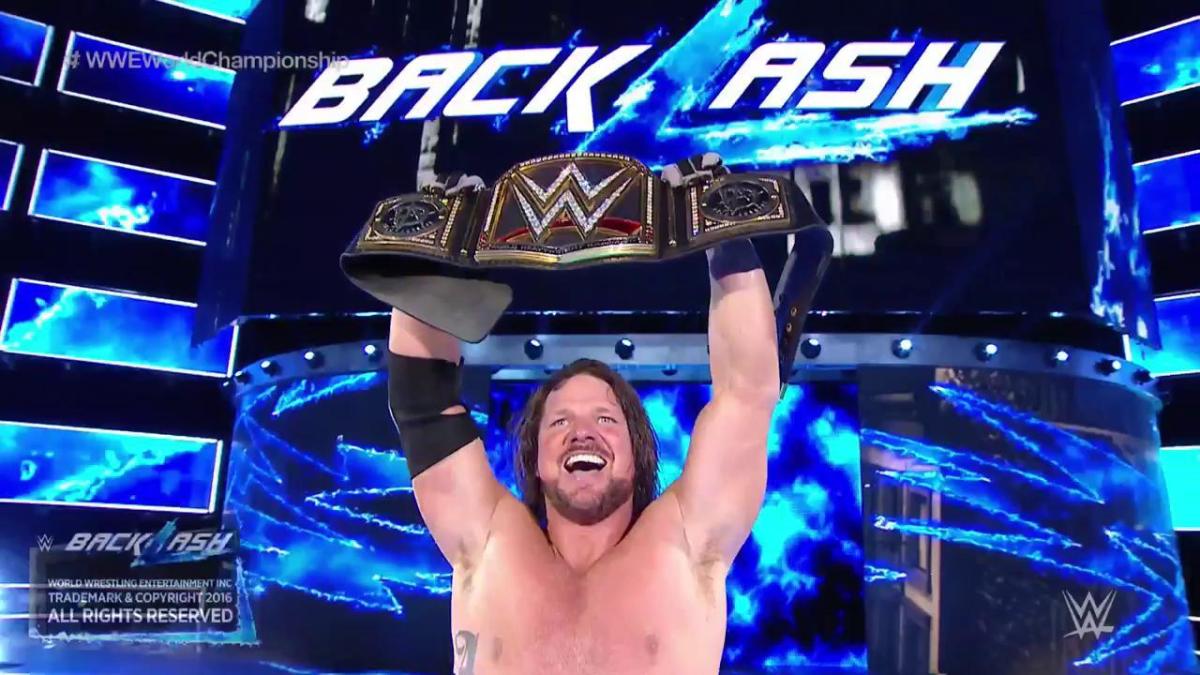 AJ Styles wins WWE World Championship at Backlash - Sports Illustrated
