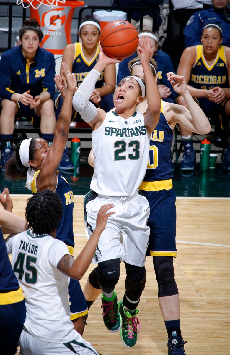 No. 17 Michigan State women beat Michigan 85-64 - Sports Illustrated