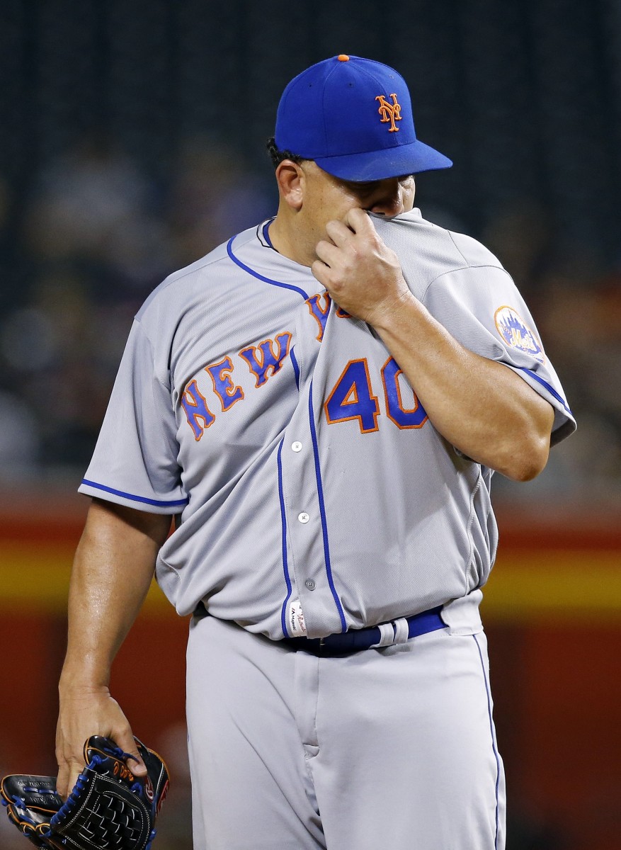 Mets pitcher Bartolo Colon draws 1st career walk in 282 PAs - Sports ...