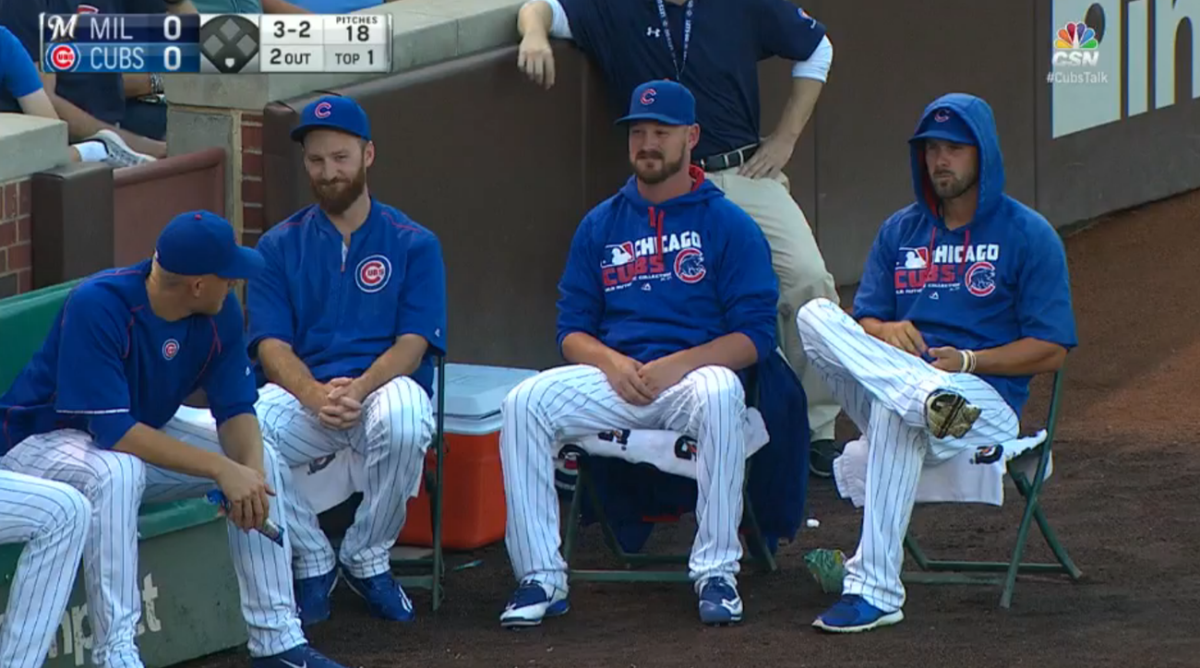 Travis Wood hit in groin by foul ball, unfazed (Video) - Sports Illustrated