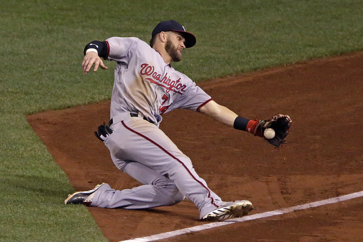Nationals star Harper leaves shortly after slide on triple - Sports ...