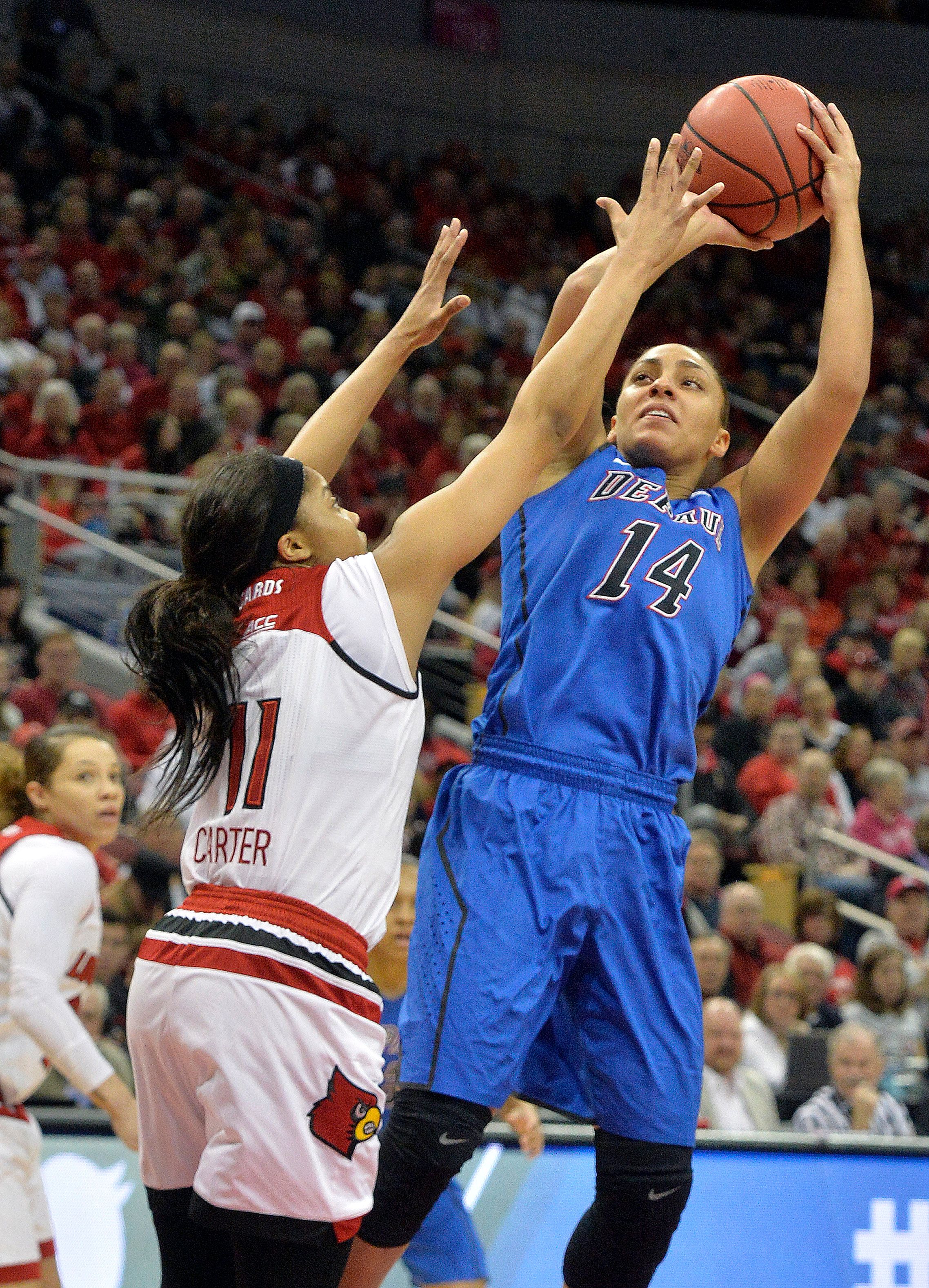 DePaul beats Louisville 73-72 behind January's 25 points - Sports ...
