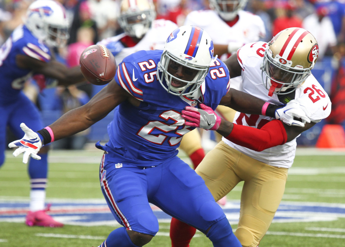 Bills runner McCoy hurts hamstring, doesn't finish practice - Sports ...
