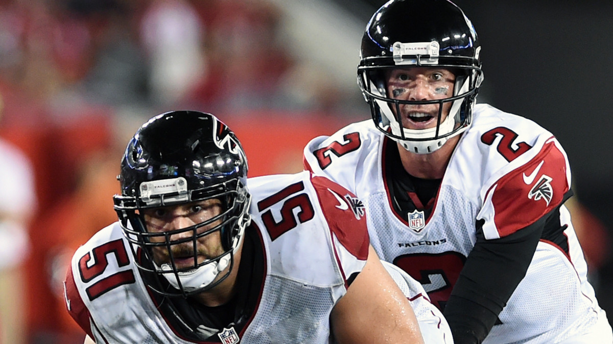 Atlanta Falcons Matt Ryan Alex Mack Right Combination - Sports Illustrated