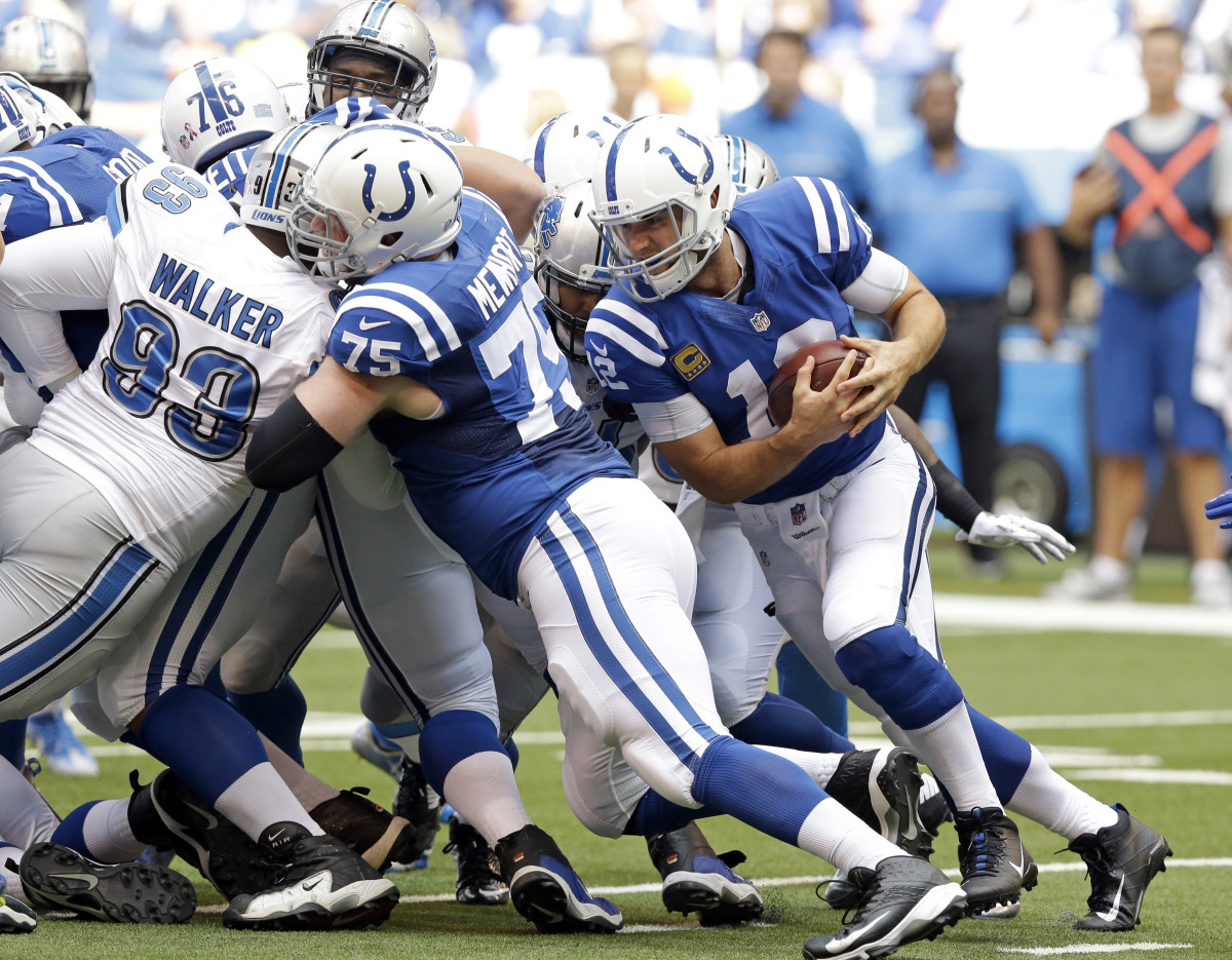 Luck looks impressive in 1st game back despite loss to Lions - Sports ...