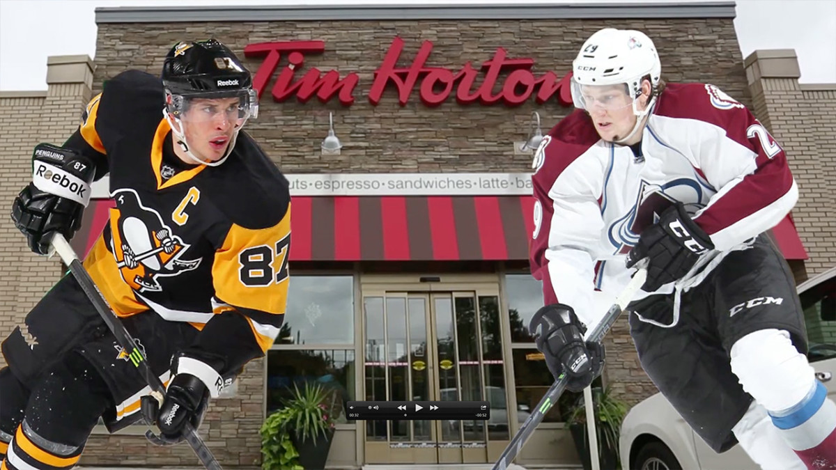 Tim Horton's: Sidney Crosby, Nathan MacKinnon pose as baristas - Sports ...