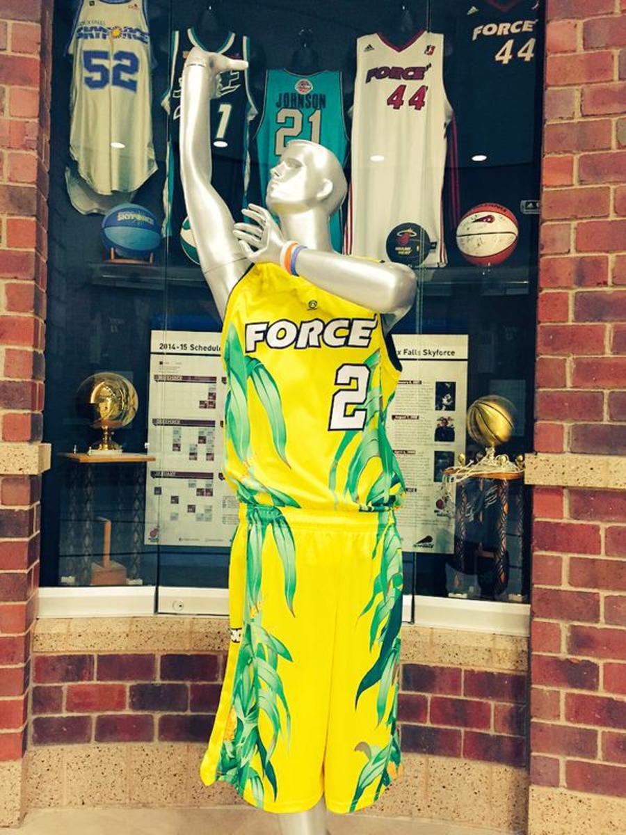 Sioux Falls Skyforce wearing corn-themed jerseys - Sports Illustrated