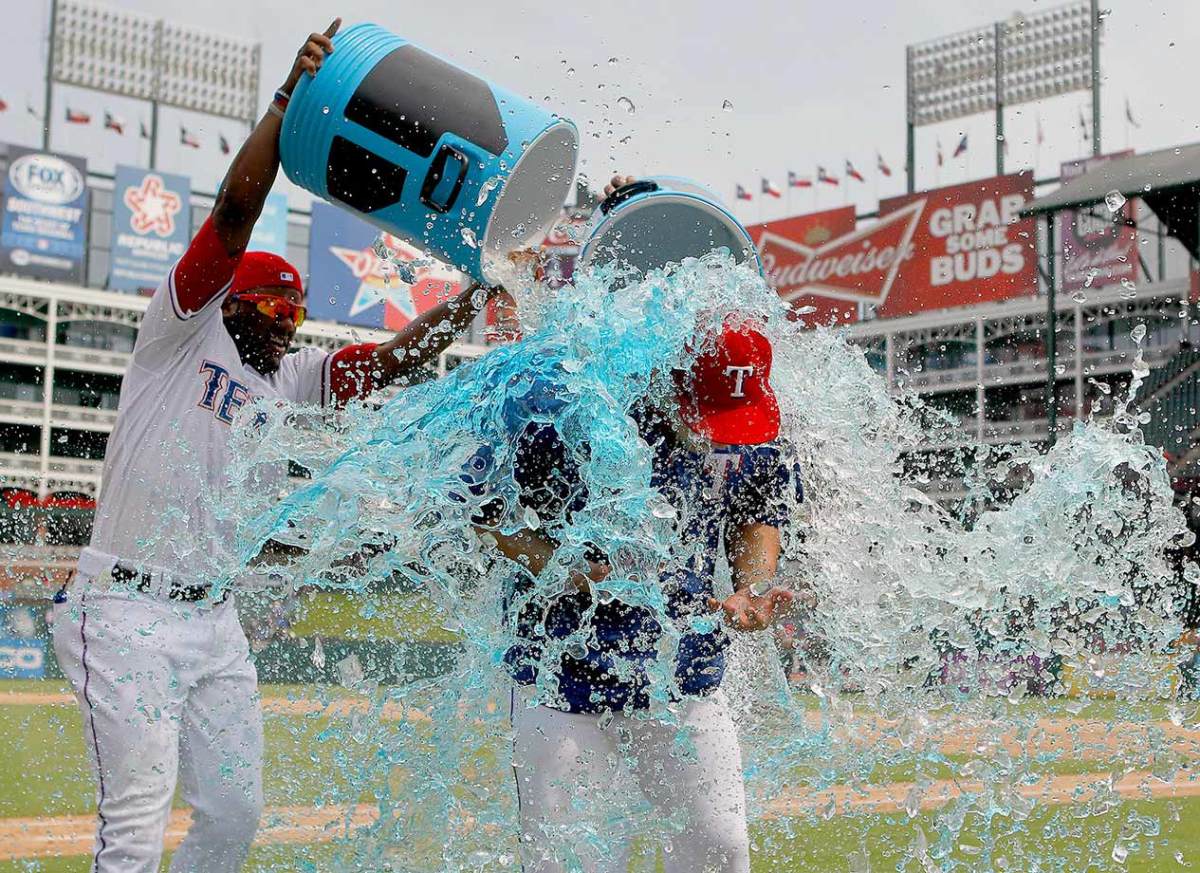 Ballplayers Doused with Coolers - Sports Illustrated