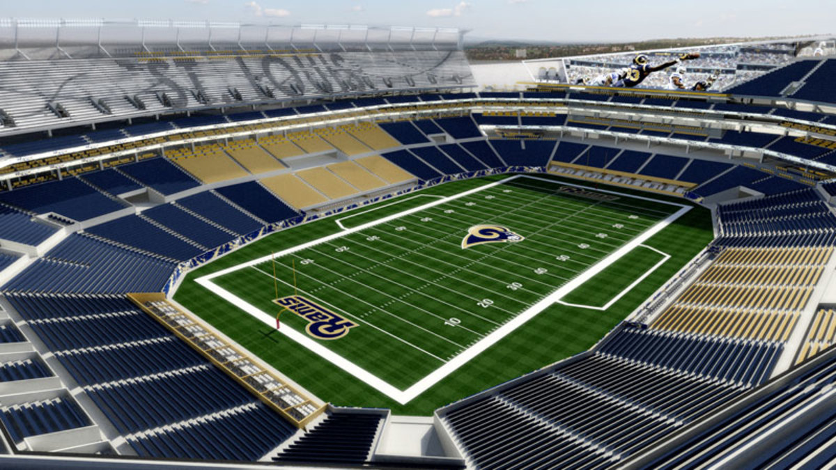 New NFL stadium in St. Louis, Los Angeles for Rams, Raiders, Chargers ...