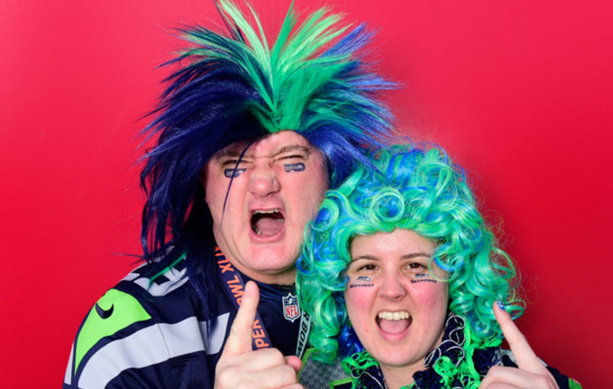 Super Bowl 2015: Seattle Seahawks fans, 12th man, hair - Sports Illustrated