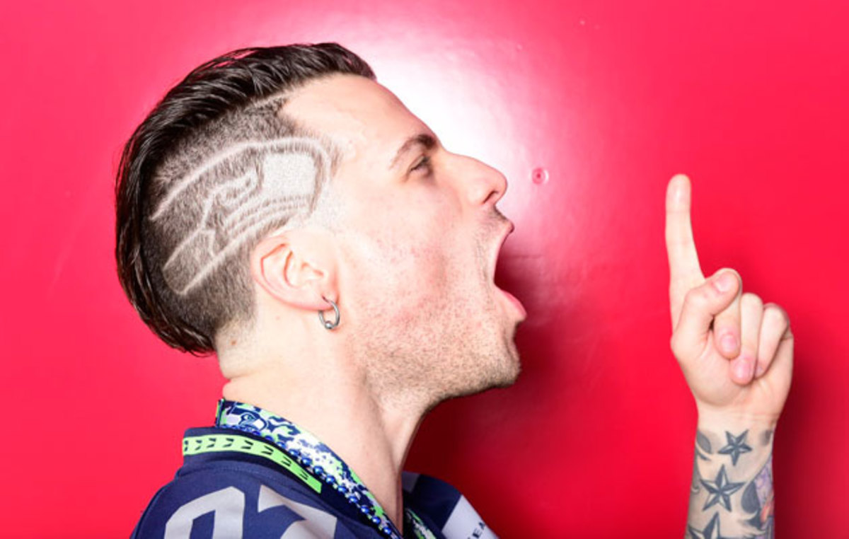 Super Bowl 2015: Seattle Seahawks fans, 12th man, hair - Sports Illustrated