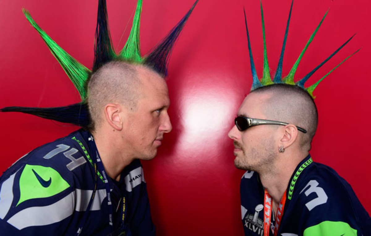 Super Bowl 2015: Seattle Seahawks fans, 12th man, hair - Sports Illustrated