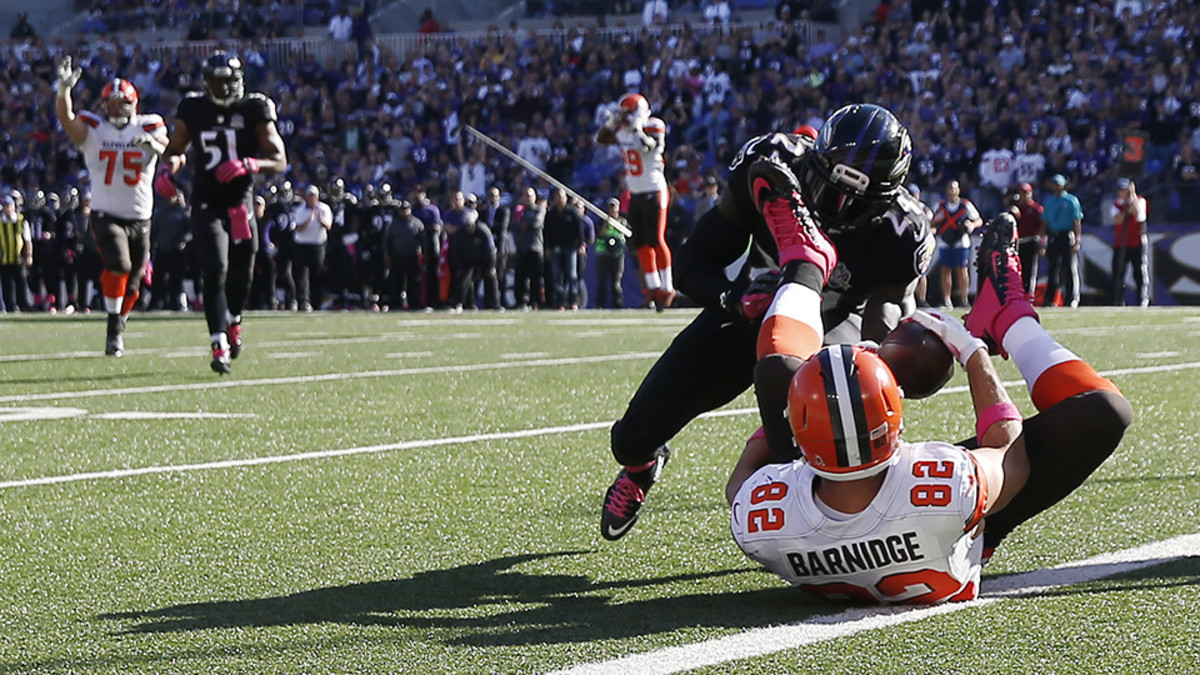 Video: Browns’ TE Gary Barnidge catches TD between his legs - Sports ...
