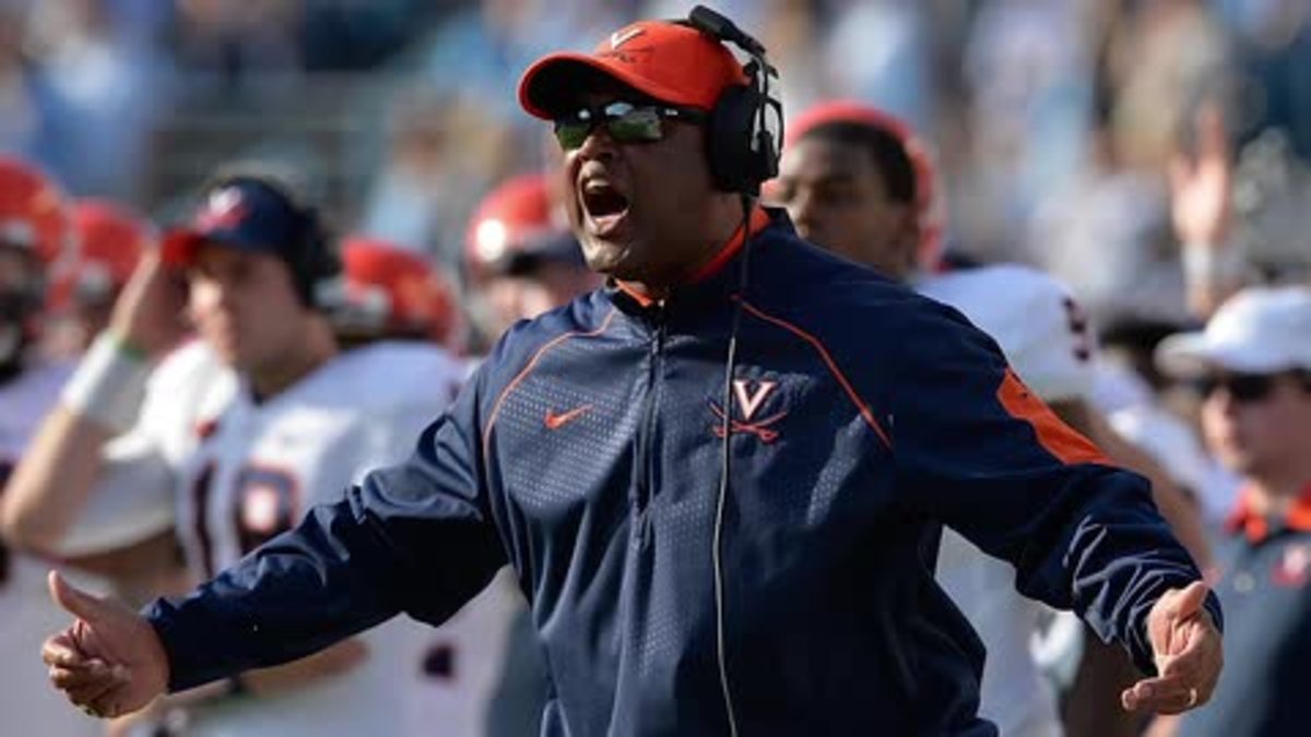 Virginia announced that football coach Mike London has resigned ...