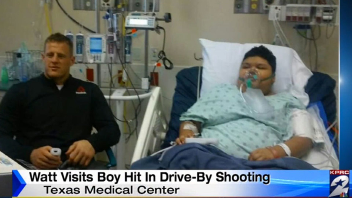 JJ Watt visited boy struck in Houston drive-by shooting - Sports ...