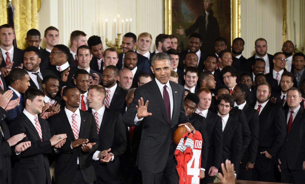 Ohio State Buckeyes meet President Obama at White House - Sports ...