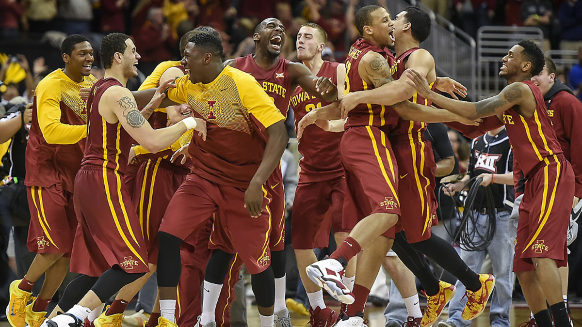 Iowa State rallies yet again to stun Kansas in Big 12 tournament final ...