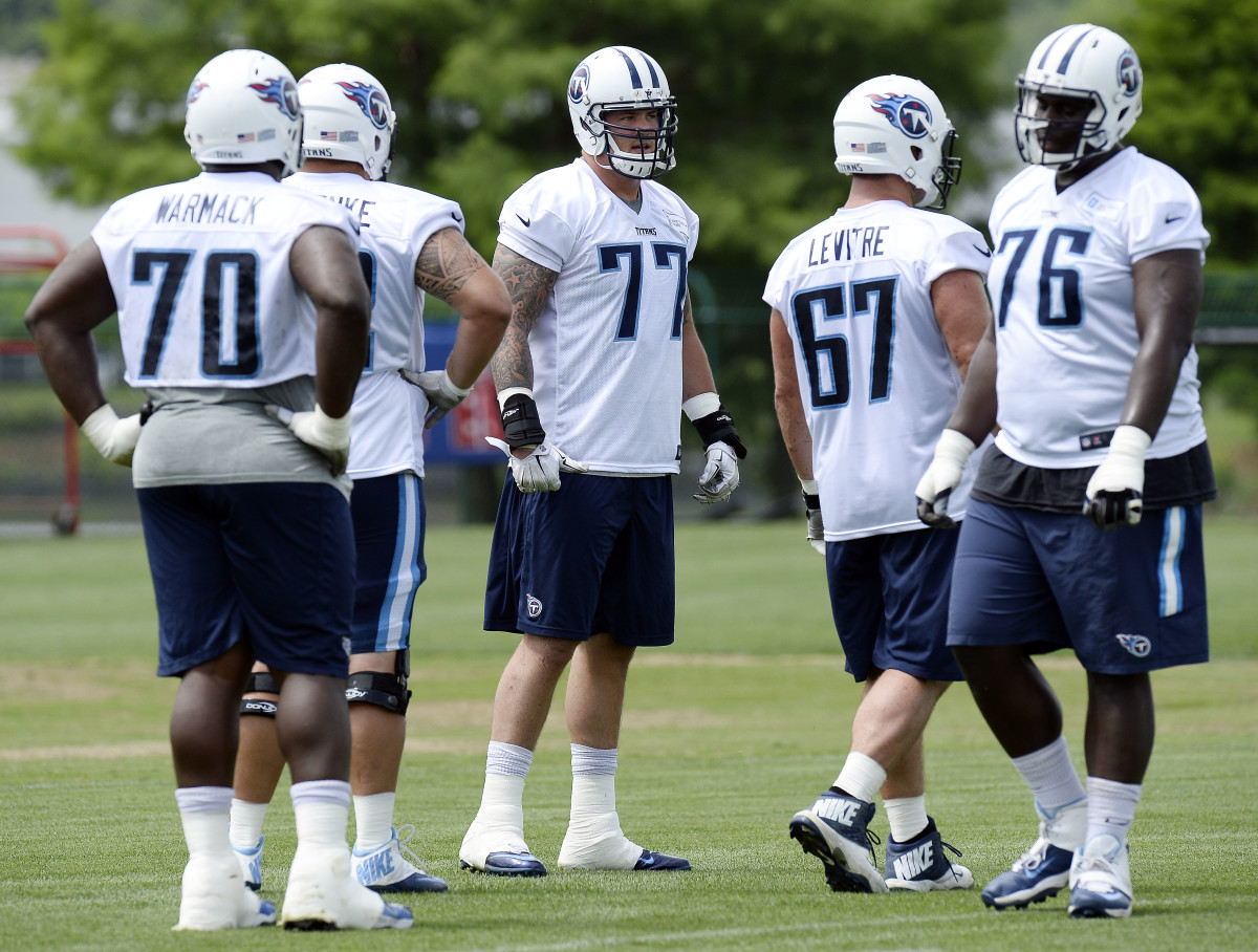 Pressure on Titans' offensive linemen to protect rookie QB - Sports ...