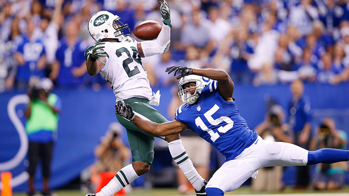 Darrelle Revis, Jets manhandle Luck, Colts to keep Indy reeling ...