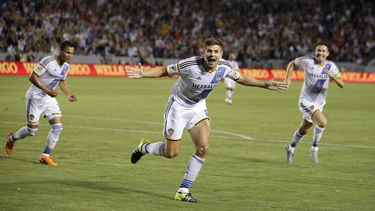 Steven Gerrard: Galaxy midfielder scores in MLS debut - Sports Illustrated