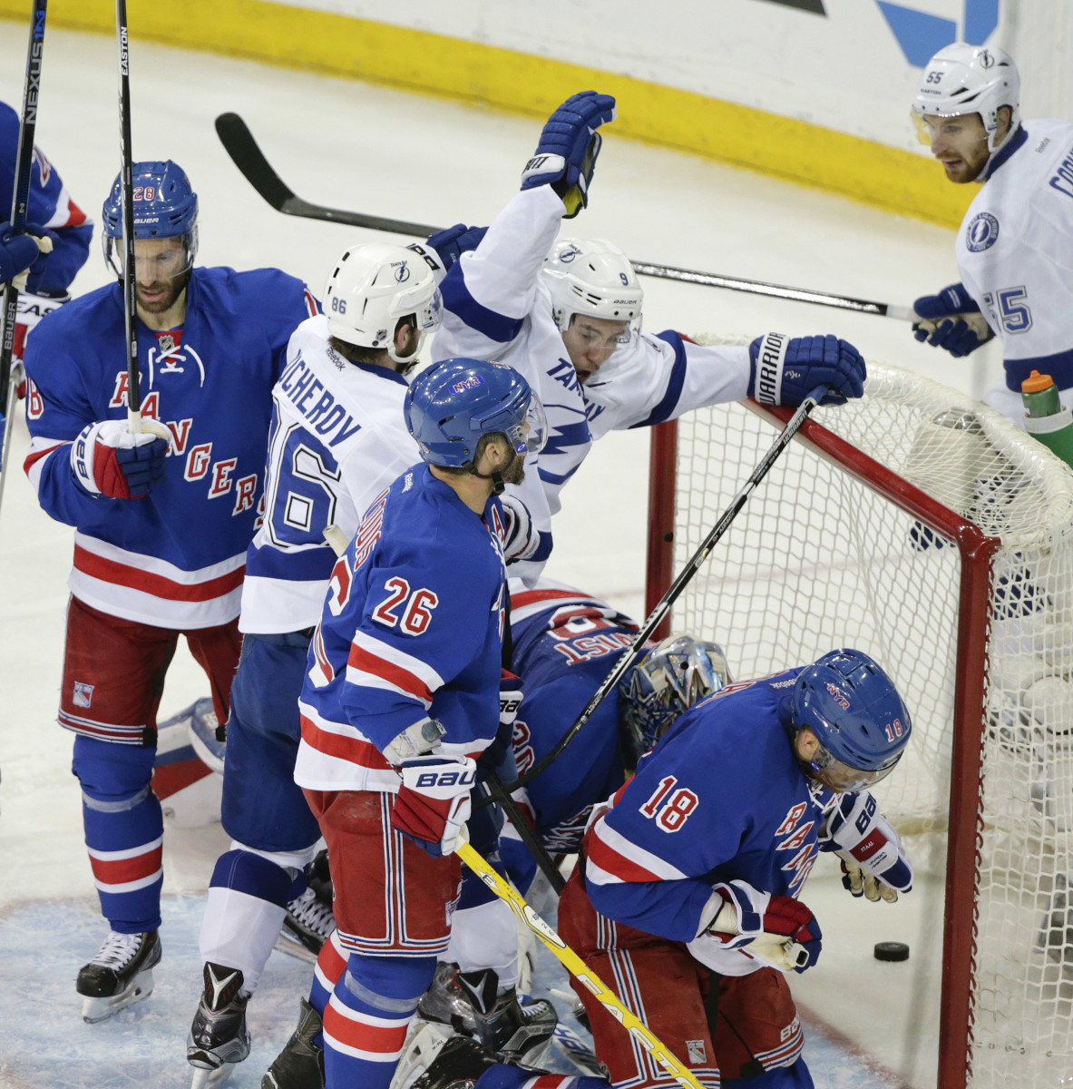 Linesman Brad Kovachik hurts leg in Game 2 of Rangers-Tampa - Sports ...