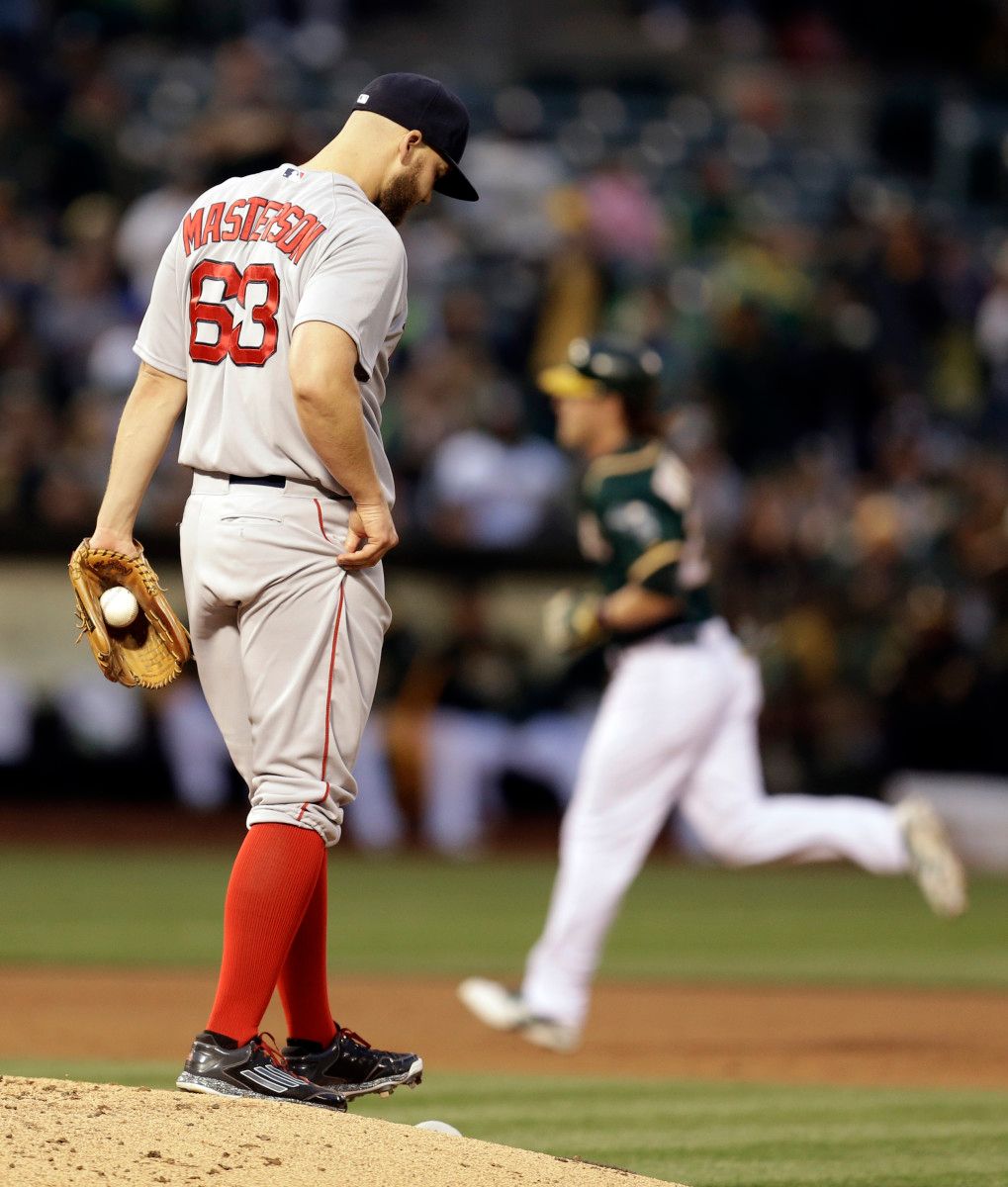 Boston plans to place struggling righty Masterson on DL - Sports ...