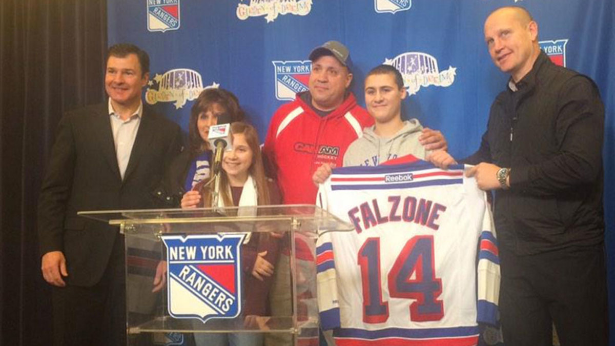 New York Rangers sign 15-year-old diagnosed with cancer - Sports ...