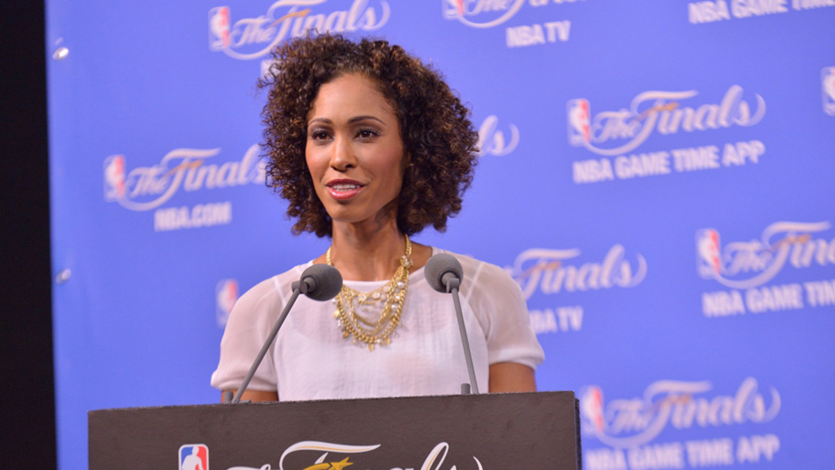 ESPN NBA Countdown host Sage Steele executive Mark Gross on the show's ...
