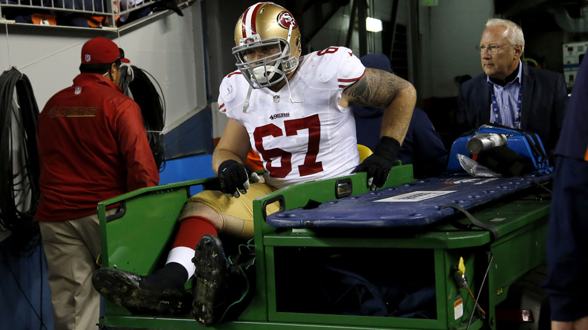 Report: San Francisco 49ers C Dan Kilgore breaks leg, likely out for ...