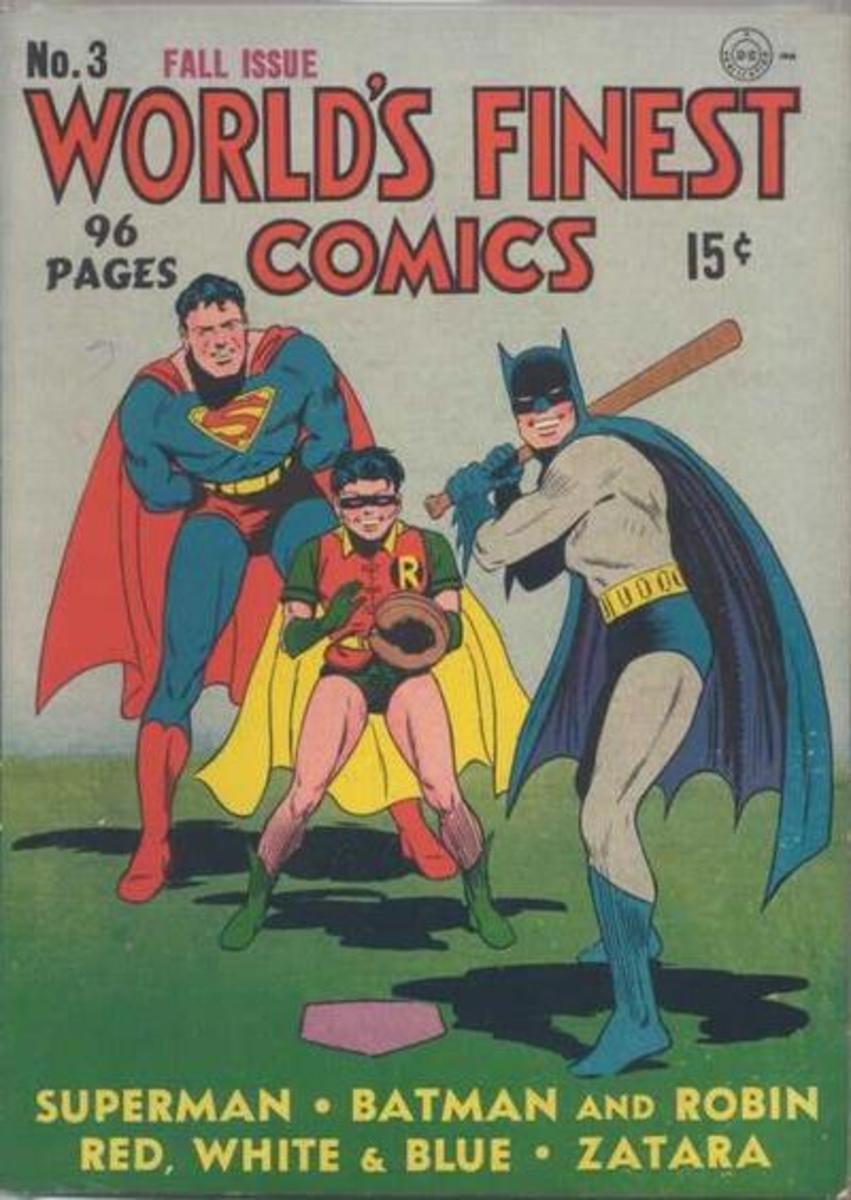 16 Odd Comic Book Covers of Batman and Superman Playing Sports - Sports ...
