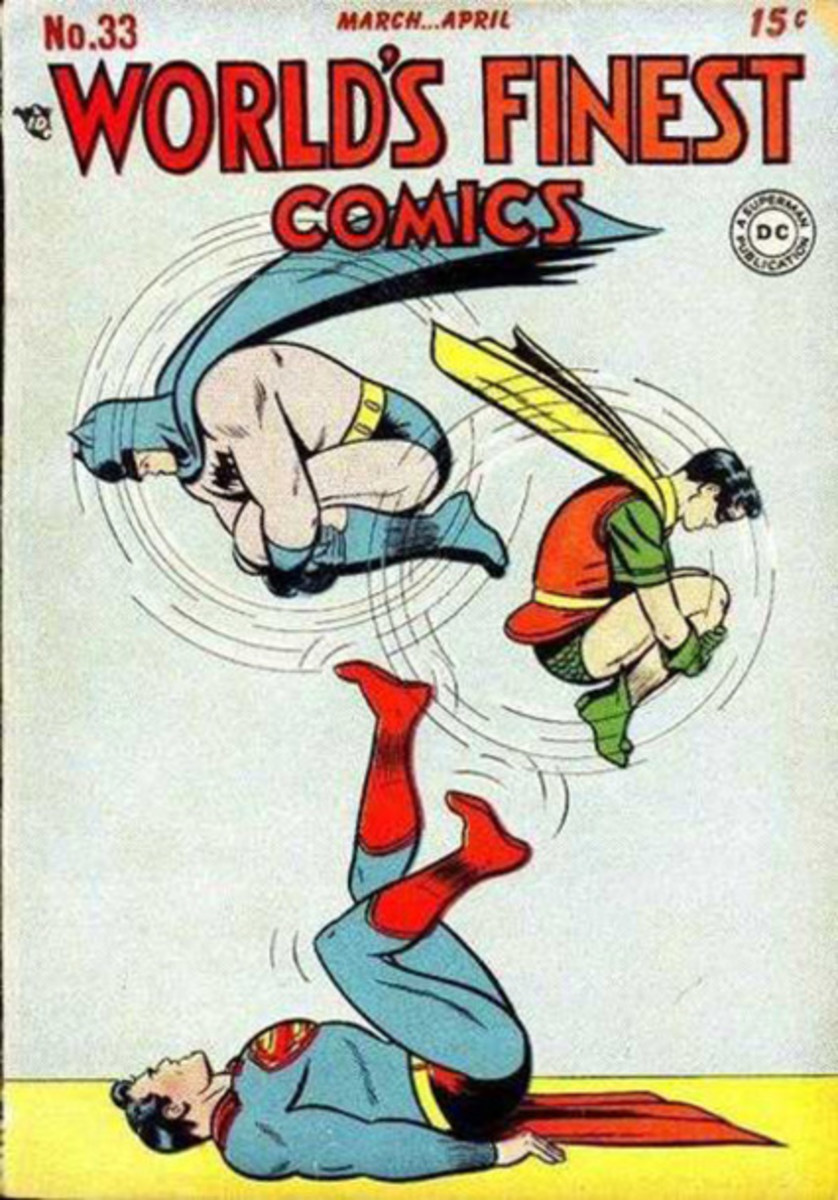 16 Odd Comic Book Covers of Batman and Superman Playing Sports - Sports ...