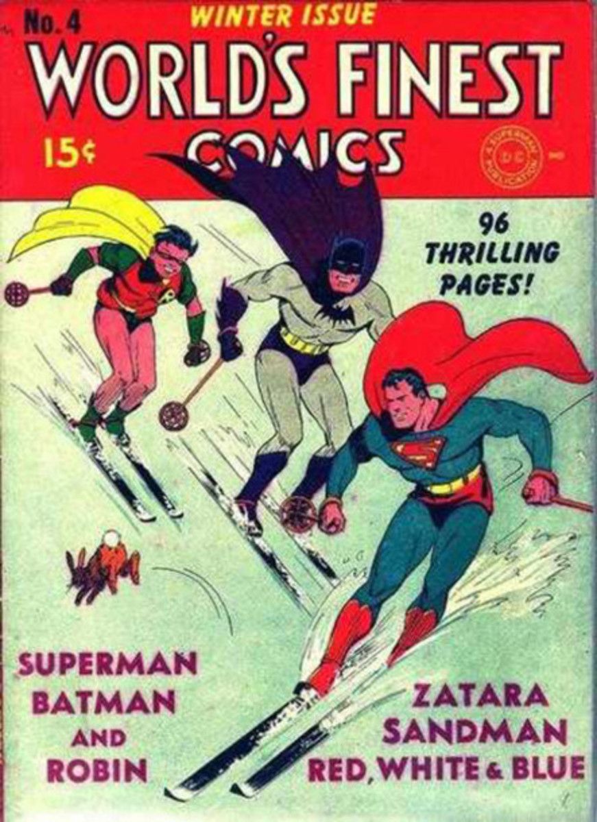 16 Odd Comic Book Covers of Batman and Superman Playing Sports - Sports ...