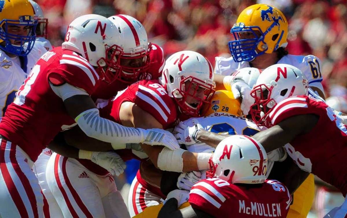 Nebraska fans sea of red blackshirts defense - Sports Illustrated