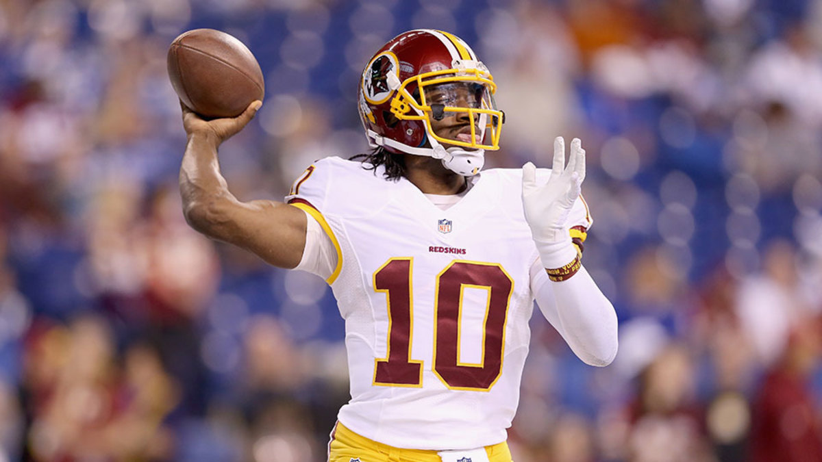 RG3 enters for Redskins after Colt McCoy leaves with neck injury ...