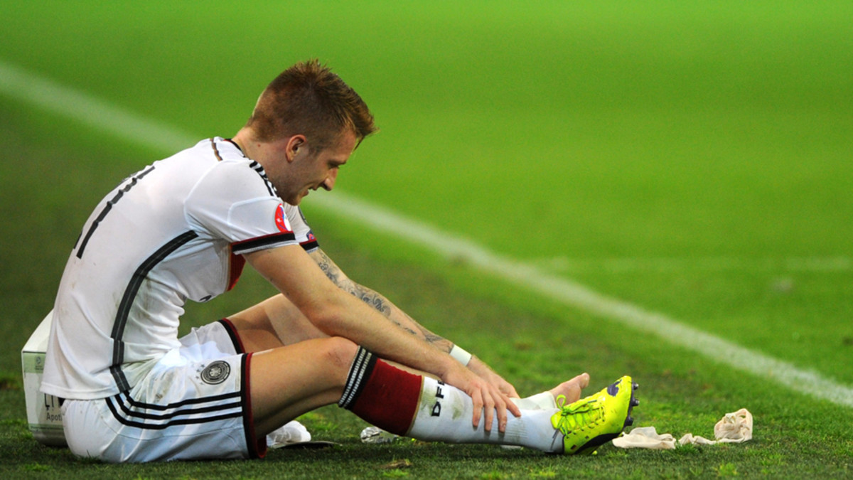 Germany’s Marco Reus out for at least four weeks with ankle injury ...