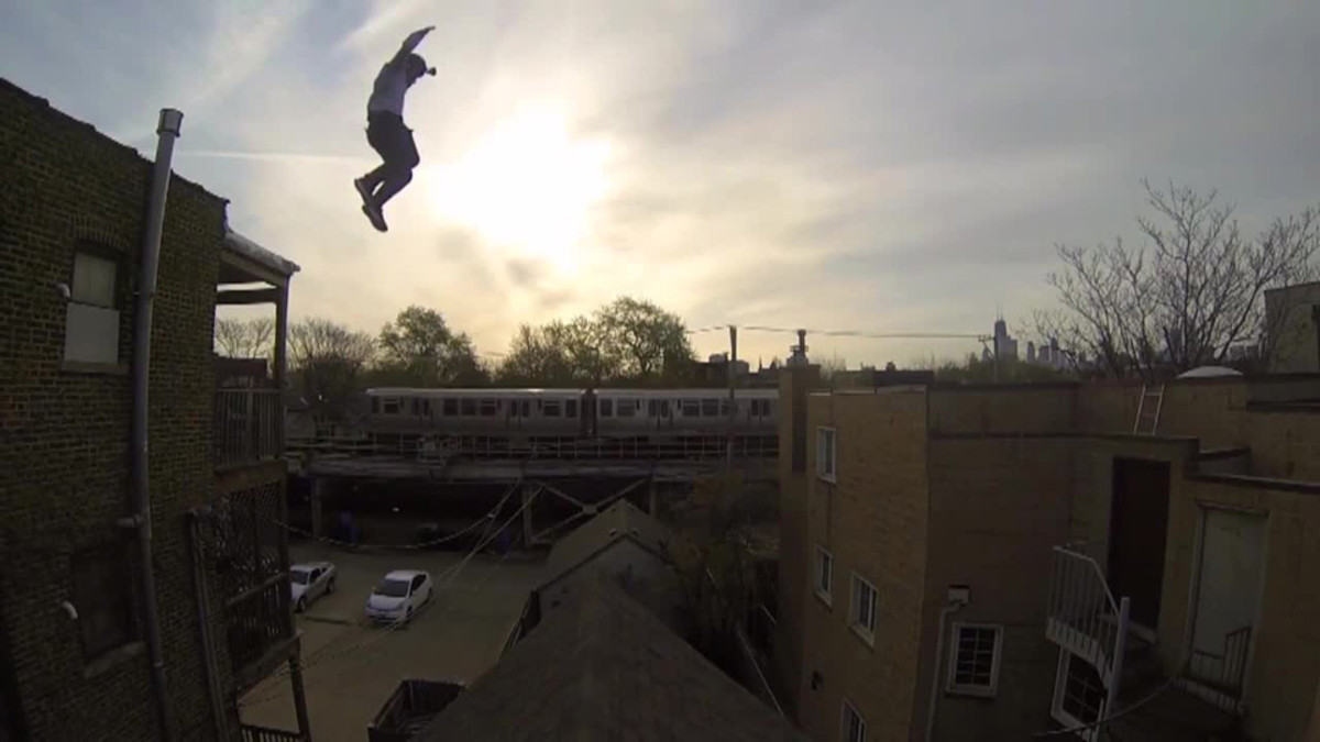 What it's like to jump off of a roof with a GoPro - Sports Illustrated