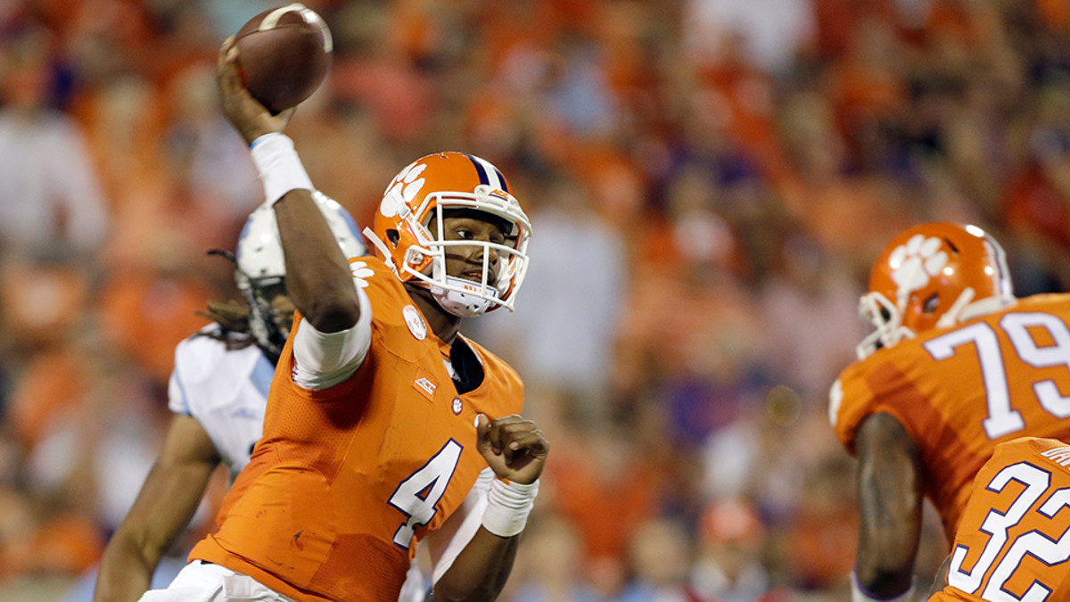 Deshaun Watson, Clemson Tigers freshman quarterback, to start against ...