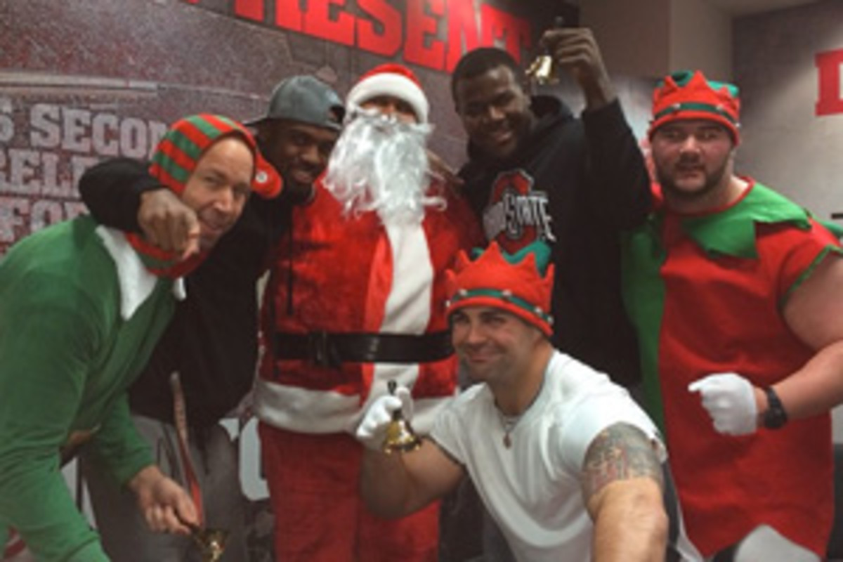 Ohio State's staff dressed up for Christmas as Santa and his elves ...