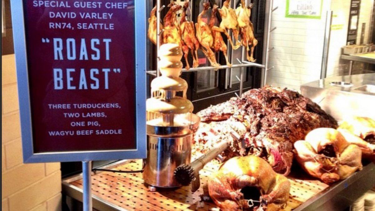San Francisco 49ers stadium restaurant unveils massive "Roast Beast ...