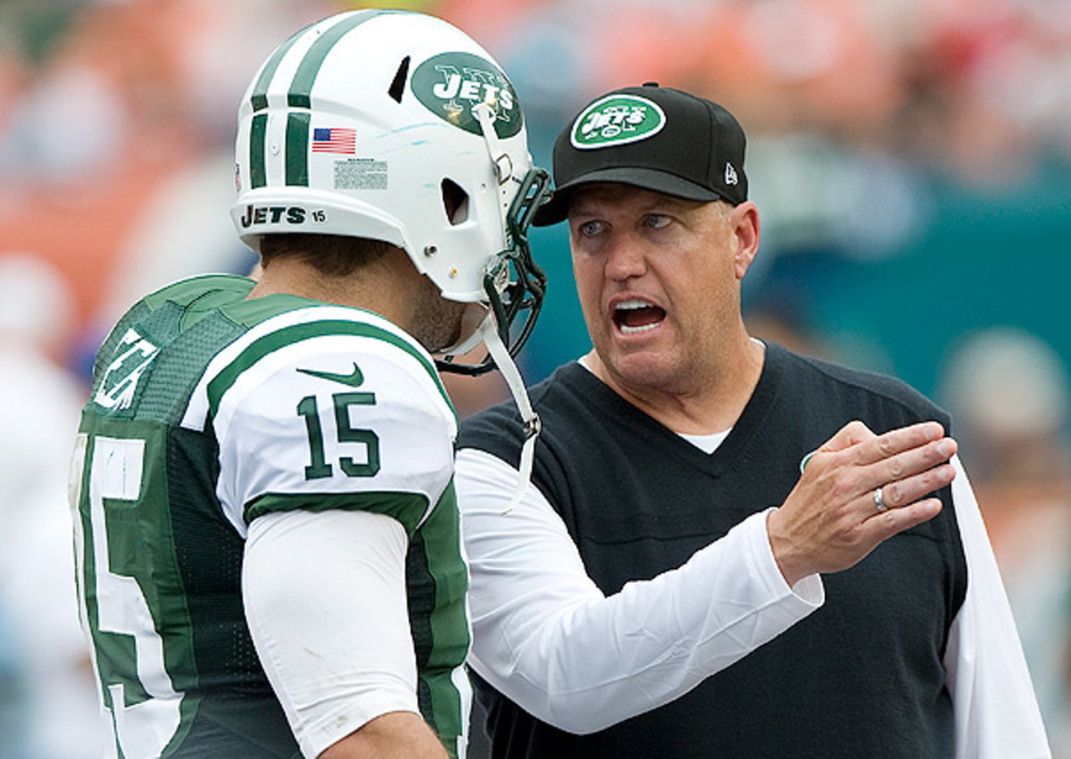 Jets coach Rex Ryan takes shot at Tim Tebow when talking about WR Eric ...