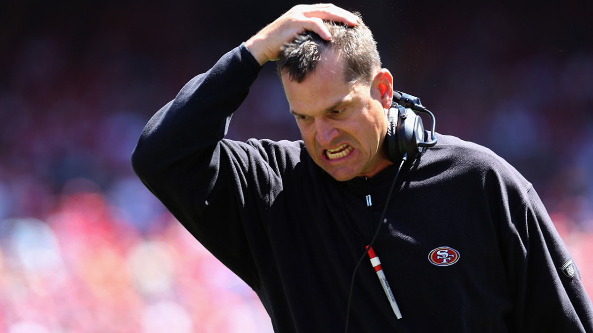 San Francisco head coach Jim Harbaugh, 49ers mutually part ways ...