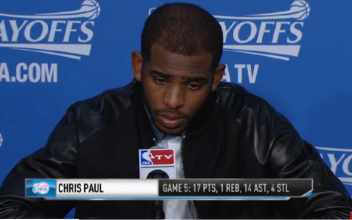 Chris Paul Looked Very Sad After The Clippers 4th Quarter Collapse ...