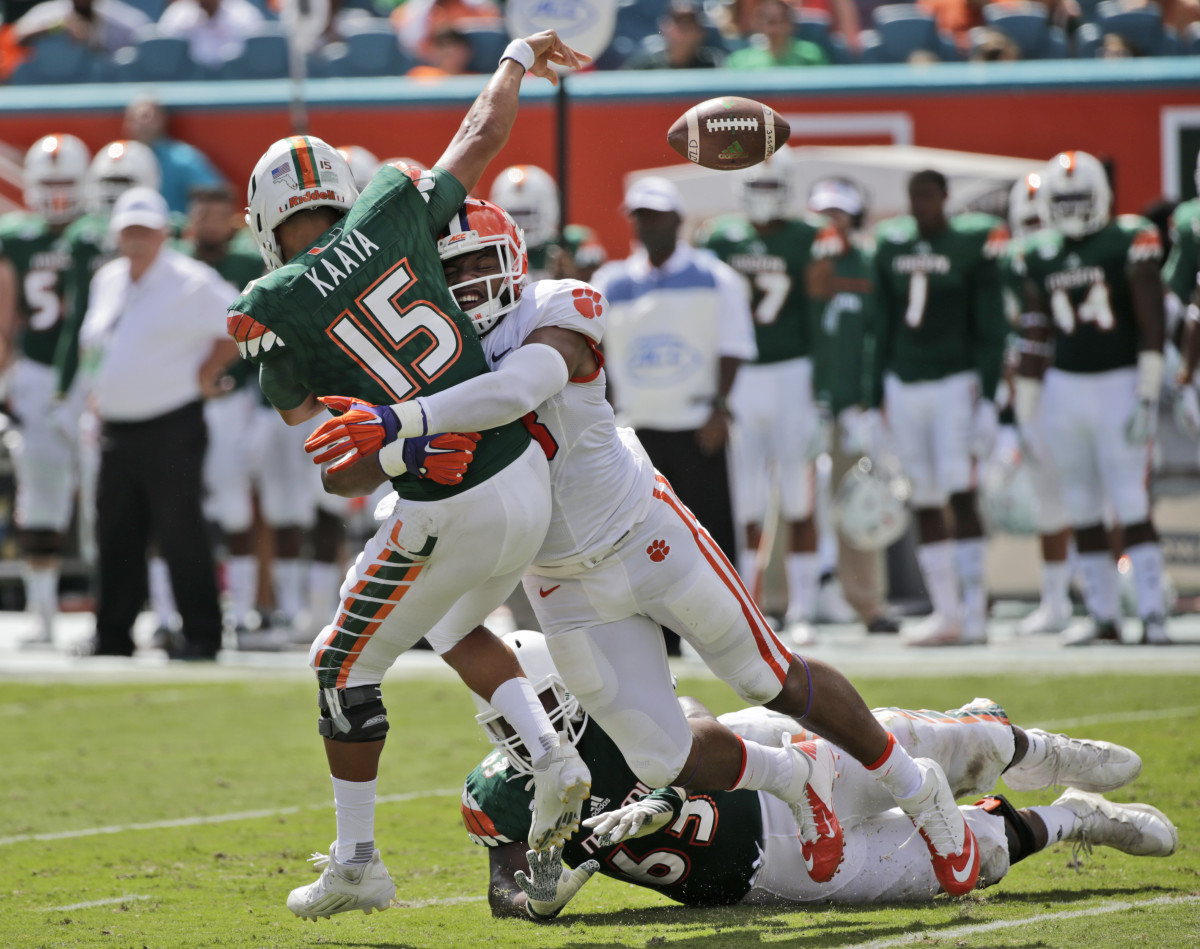 No. 6 Clemson hands Miami worst loss ever, 58-0 - Sports Illustrated