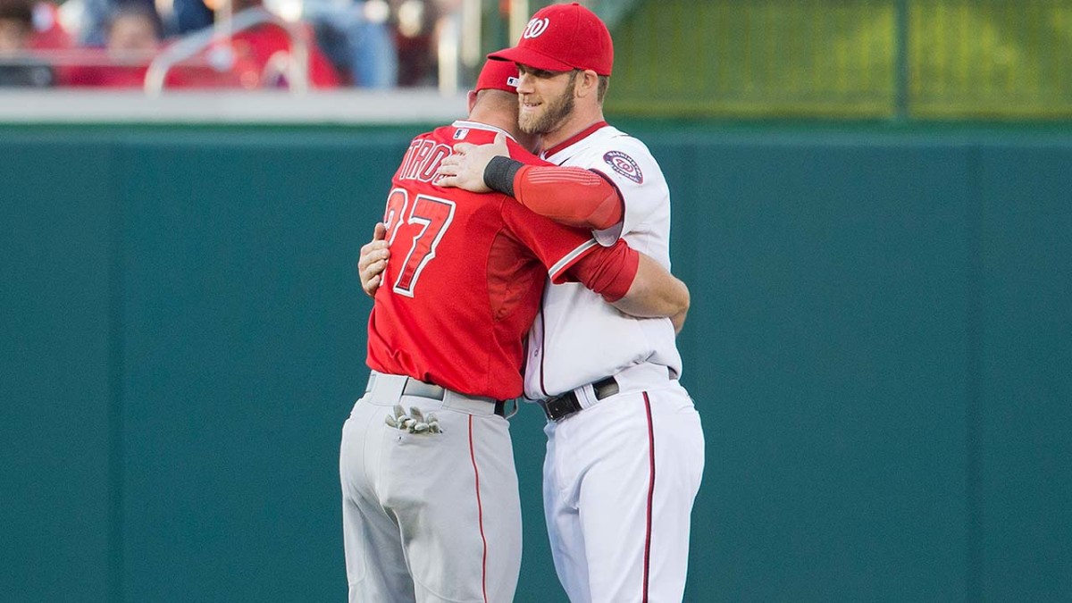 Bryce Harper: Mike Trout 'hands down' the best player in baseball ...