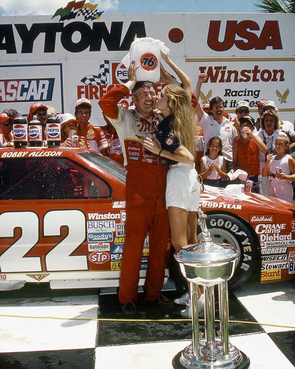 Iconic NASCAR Victory Kisses - Sports Illustrated