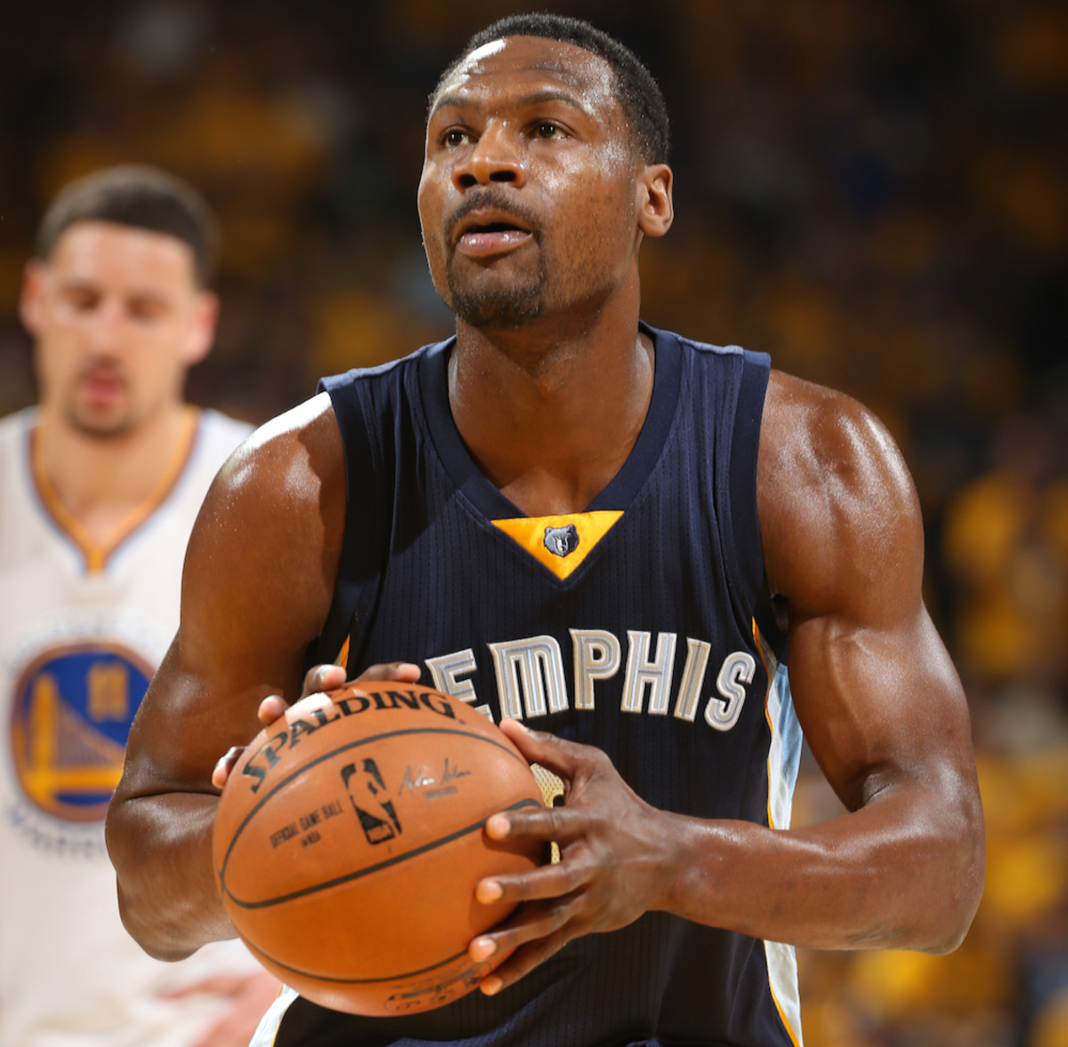 Memphis Grizzlies' Tony Allen walks through Warriors' Jam Squad ...