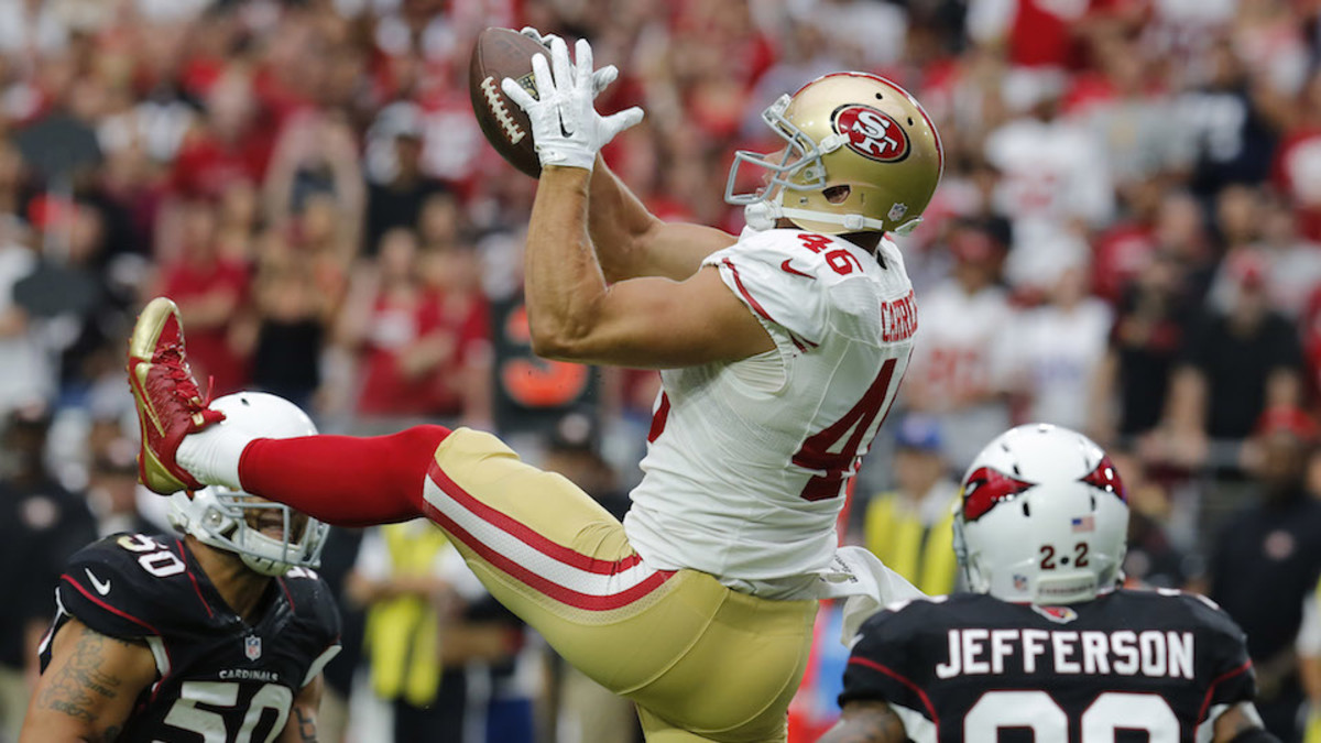 San Francisco 49ers trade TE Derek Carrier to Washington Redskins ...