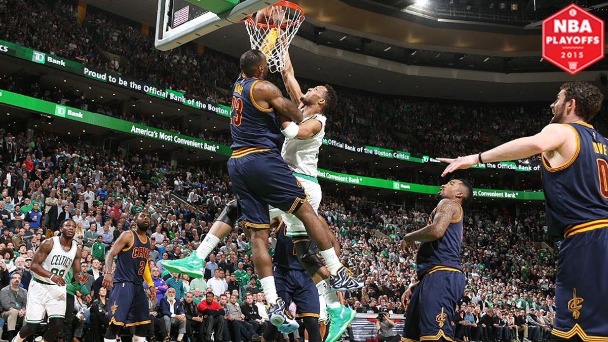 LeBron James blocks Evan Turner's dunk in Cavaliers' Game 3 win - Sports Illustrated