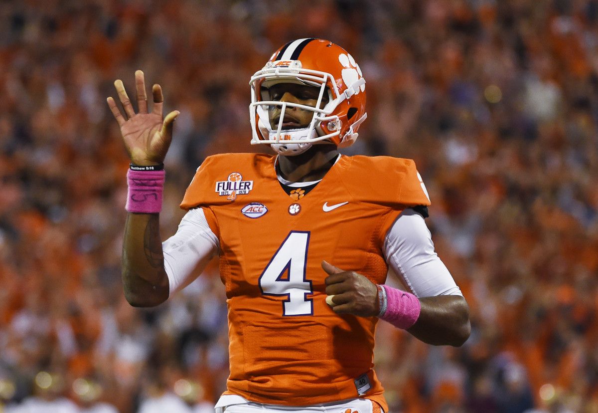Watson throws for 3 TDs in No. 5 Clemson's 34-17 victory - Sports ...